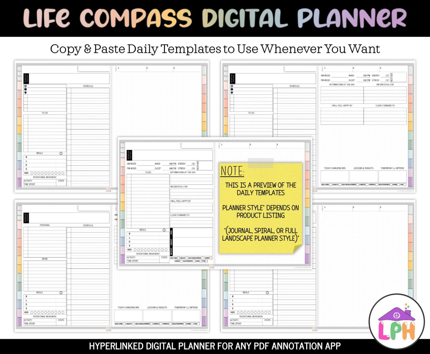 All-in-One Digital Planner For Goal Setting, Productivity, Life Balance ...