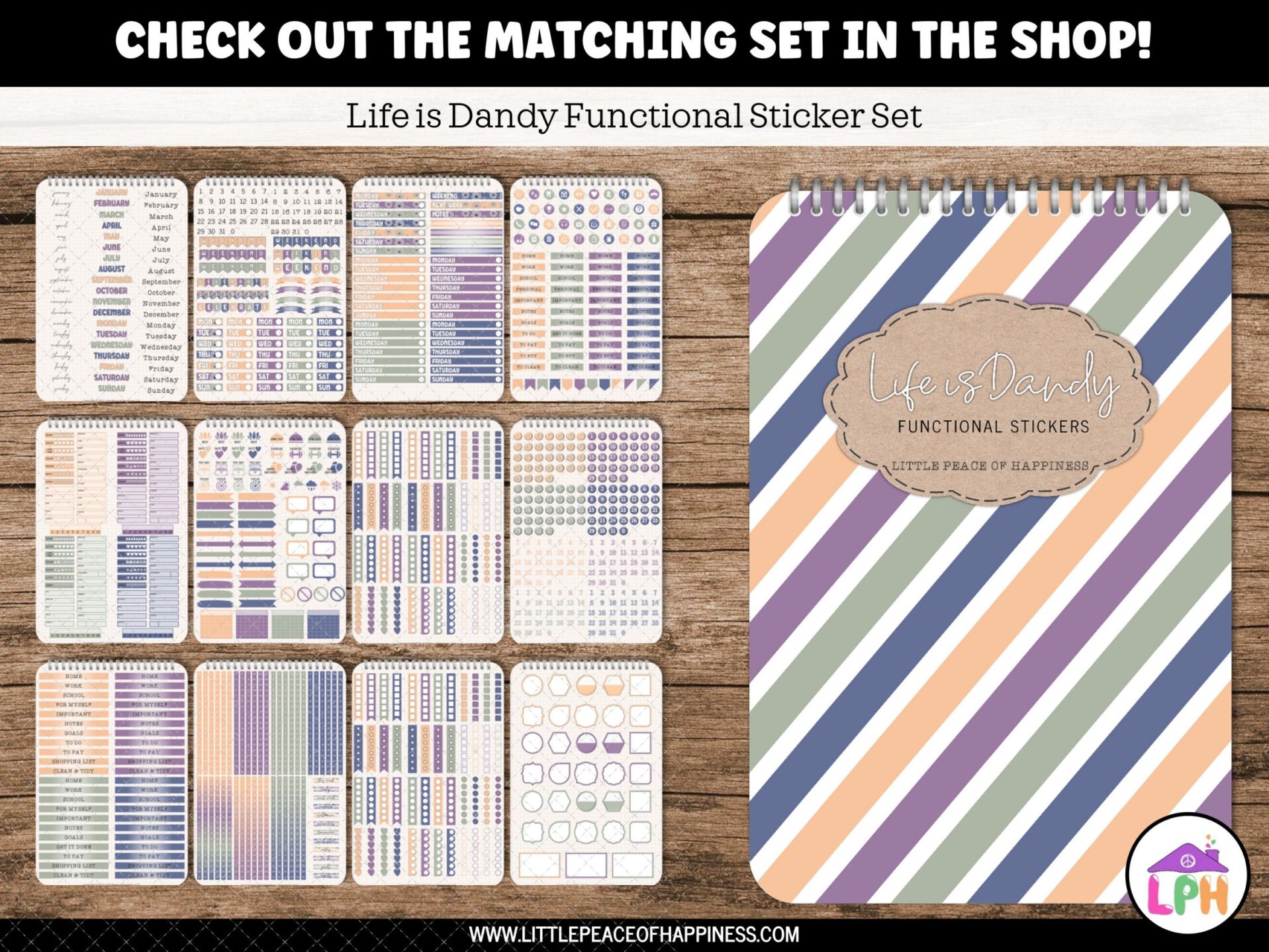 Life Is Dandy Box & Widget Digital Stickers | Pre-cropped PNG, PDF ...