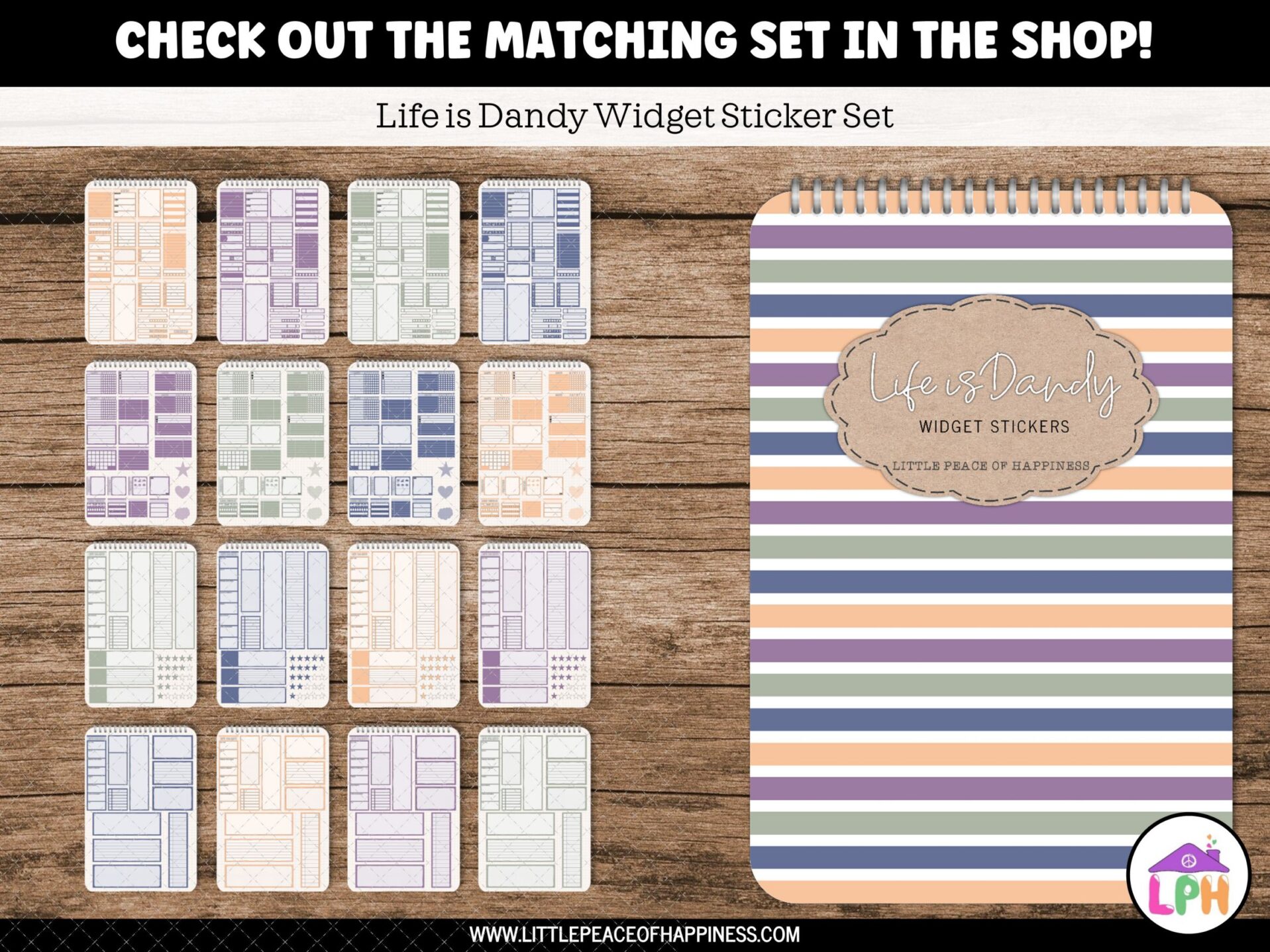 Life Is Dandy Functional Digital Stickers | Pre-cropped PNG, PDF ...
