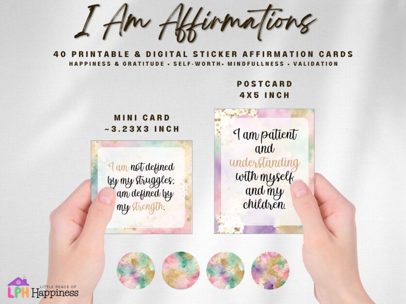 40 Mom Affirmation Card Printables & Digital Stickers | Positive Daily ...
